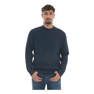 HUGO BOSS Stylischer Strickpullover f&uuml;r M&auml;nner - - Knitwear - Herren - Blau - 2XL