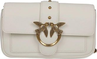 Pinko Pinko Crossbody Bags - Love One Pocket Simply Bag White - Gr. unisize - in Wei&szlig; - f&uuml;r Damen