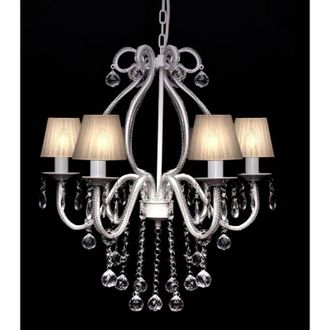 vidaXL Chandelier avec 2300 cristaux Blanc