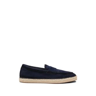 Santoni Homme, Chaussures, Bleu, Taille: 43 EU Espadrilles en daim