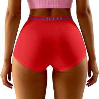 Generic Sous-v&ecirc;tements &agrave; imprim&eacute; floral pour la Saint-Valentin 2026 - Culotte de bikini douce et extensible - Confortable - &Agrave; porter au quotidien - Culotte hi