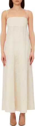 Liu Jo Femme, Robes, Beige, Taille: 36 FR Robe Longue avec Broderie