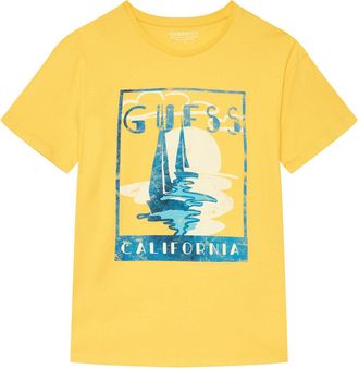 Guess T-Shirt L6GI10 K8HM4 Gelb Regular Fit