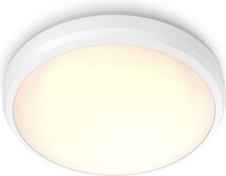 Philips my Garden LED Doris Deckenleuchte Doris, 6W, warmwei&szlig;es Licht 2700K, IP54 Schutzklasse, Wei&szlig;