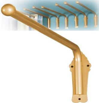 Generic 180&deg; Schwenkbarer Schwenkarm Gardine,Vorhangstange mit Schwenkarm, Robuste Metall Fenstervorhang Stange f&uuml;r Gesch&auml;fte,K&uuml;che und Badezimmer Tragf&auml;higke