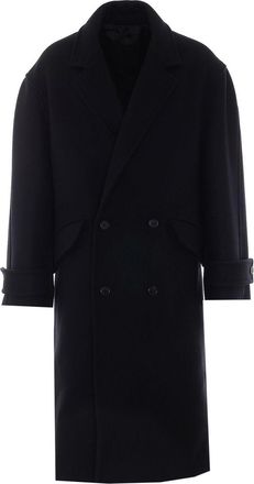 Lanvin Knielanger Mantel - Schwarz