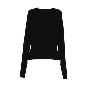 Rick Owens Femme, Tops, Noir, Taille: 38 FR Haut &agrave; manches longues