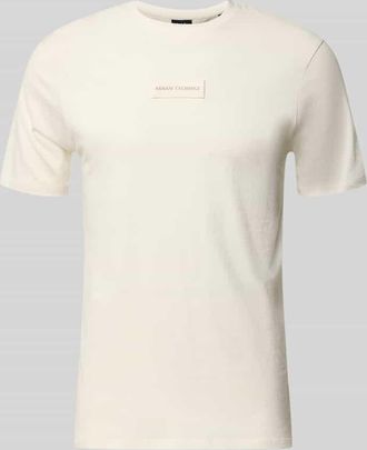 A|X Armani Exchange T-Shirt mit Label-Detail und Rundhalsausschnitt
