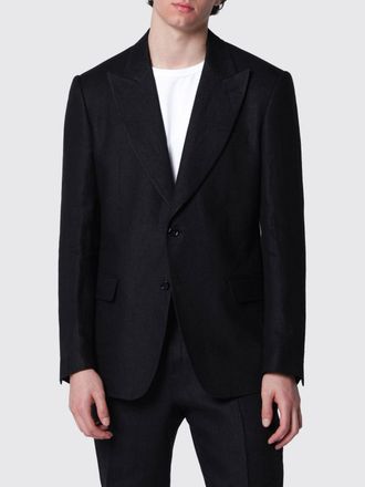 Lardini Einreihiger Leinenblazer mit steigendem Revers