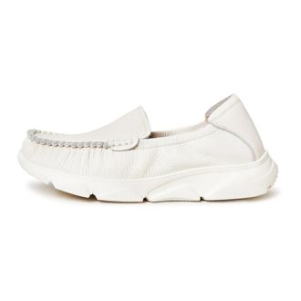 Cesare Gaspari Leder Plateau Mokassins Alisa - Wei&szlig; - - Shoes - Damen - Wei&szlig; - 37 EU
