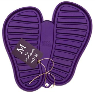 Sanni Shoo Shoo.Pad Schuhablage Schuhabtropfschale - Waschbare Schuhmatte in versch. Gr&ouml;&szlig;en & Farben I Flexible Schuhwanne (M, bis Schuhgr&ouml;&szlig;e 41), violett