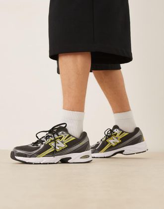 New Balance 740 - Sneaker in Schwarz und Gelb