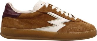 MOA Master Of Arts MOA - Master OF Arts, Femme, Chaussures, Brun, Taille: 37 EU Baskets Club marron avec des accents Cognac