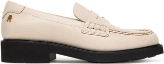 Tommy Hilfiger Slipper Elettra Penny Leather FW0FW09360 &Eacute;cru