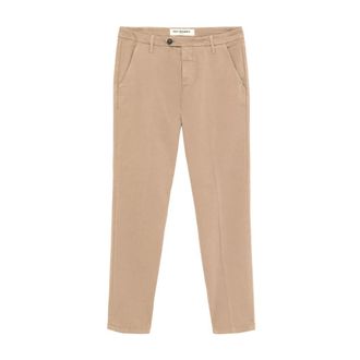 Roy Rogers Slim Fit Gabardine Jeans - - Trousers - Herren - Braun - W34