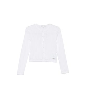 Sporty & Rich Pointelle-knit Cardigan