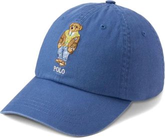 Polo Ralph Lauren casquette à broderies - Bleu