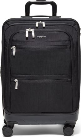Baggallini Damen Set Wave 55.9 cm 4 Hybrid Gep&auml;ck Leichter Handgep&auml;ck mit Rollen, Schwarz, Eine Gr&ouml;&szlig;e, Set Wave Hybrid-Handgep&auml;ck, 55,9 cm, 4 R&auml;der, Leichter Han