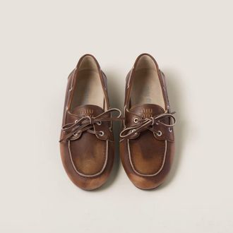 Miu Miu H26 Loafers - Brown