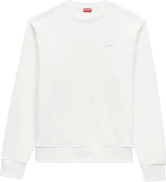 Kenzo SweaT-shirt Signature Classique - Homme - Sweatshirts et sweats &agrave; capuche - Blanc - Taille: M