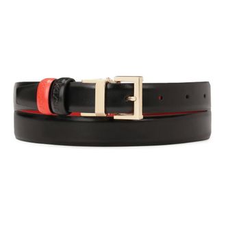 Kazar Femme, Accessoires, Noir, Taille: 80 CM Ceinture de robe noire et rouge double face