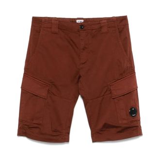 C.P. Company Stretch-Sateen-Cargo-Shorts - - Shorts - Herren - Rot - XS