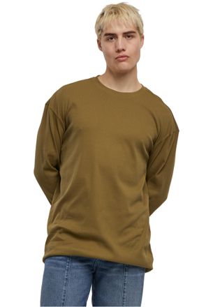 Urban Classics Herren Organic Boxy Rib Longsleeve tiniolive, L