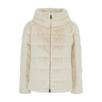 Herno Piumino Cappa Alternative Fur HD - - Jackets - Damen - Wei&szlig; - L