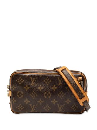 Louis Vuitton 2003 Monogram Pochette Marly Bandouliere crossbody bag - Marron