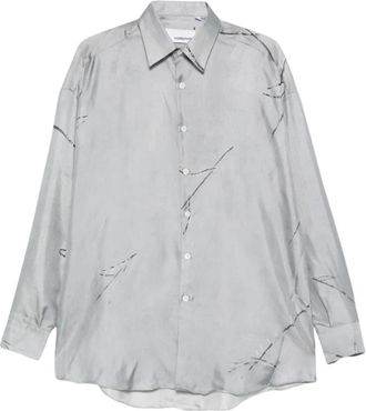 Costumein Homme, Chemises, Gris, Taille: XL Valentino Shirt