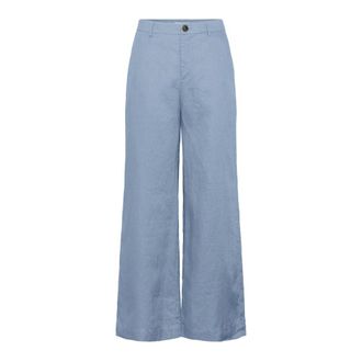 Part Two Faded Denim Weite Leinenhose - - Trousers - Damen - Blau - XL