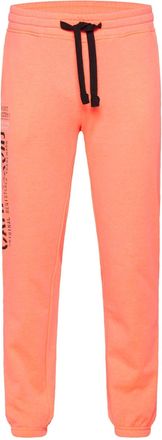 Camp David Herren Jogginghose mit Logo Print Speed Orange Neon, XXXL