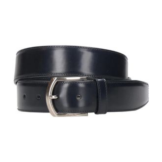 Churchs Homme, Accessoires, Bleu, Taille: 85 CM Ceinture en daim