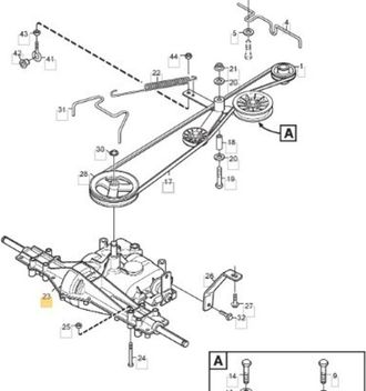 STIGA Sports Getriebe f&uuml;r Rasentraktor 2105M XM110 ORIGINAL STIGA 1134-4847-01