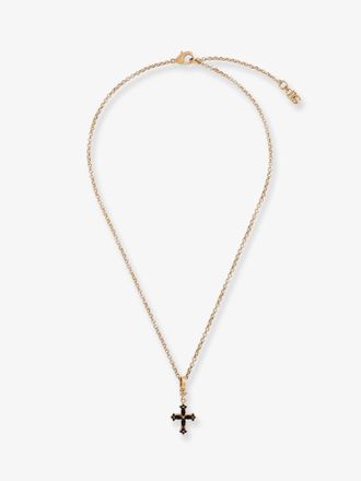 Dolce & Gabbana Metal necklace with rhinestone detail - DOLCE & GABBANA - gender_Woman
