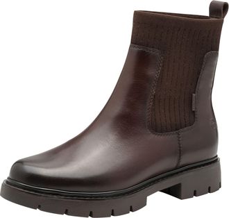 Tamaris Comfort Damen Chelsea Boots mit Rei&szlig;verschluss Wasserabweisend, Braun (Mocca), 38 EU