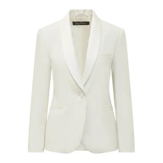 Max Mara Damen, Jacken, Wei&szlig;, SGr&ouml;&szlig;e
