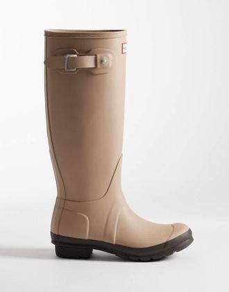 Hunter Original - Hohe Gummistiefel in Mokkabraun-Brown