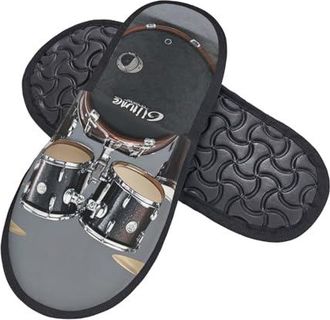 Generic Pantoufles En Coton Ensemble Avec Semelle Caoutchouc Pantoufles Anti Odeur Chaussons Pour Automne Chambre De Camping L