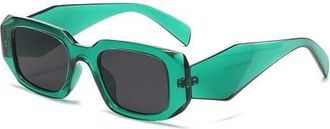 Generic Lunettes De Soleil &Agrave; Monture Carr&eacute;e Irr&eacute;guli&egrave;re For Hommes Et Femmes, Lunettes De Soleil Photo De Mod&eacute;lisation De(Green)