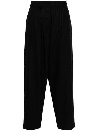 Giorgio Armani pantalon ample crop - Noir
