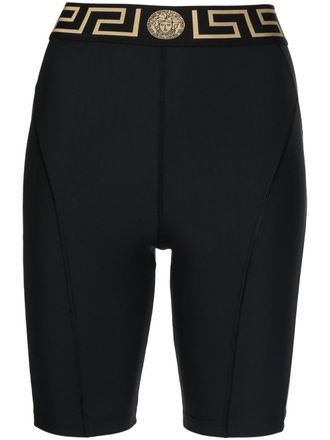 Versace Shorts mit Logo-Bund - Schwarz