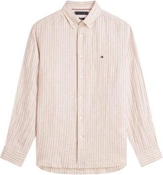 Tommy Hilfiger Chemise droite ray&eacute;e &agrave; logo en lin