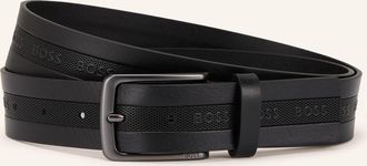 HUGO BOSS Lederg&uuml;rtel Vered schwarz