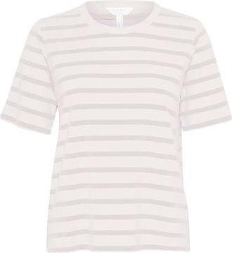 Part Two Femme, Tops, Beige, Taille: 40 FR Striper Beige T-Shirt