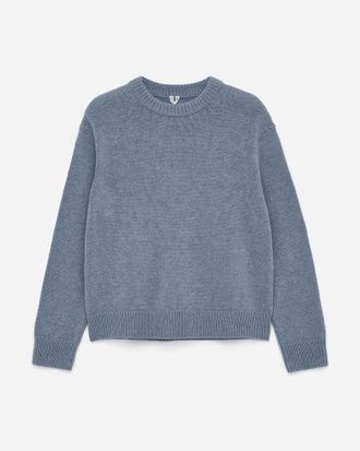 Arket Pullover Aus Schwerem Wollstrick -Blau