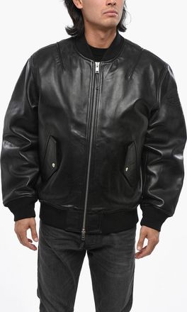 Diesel RED TAG Leather Bomber-Fit Jacket PRITTS Diesel