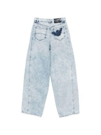 Emporio Armani Acid-Wash Denim Jeans - Blue