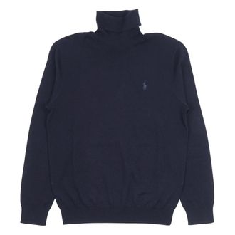 Polo Ralph Lauren Extrafeiner Merinowoll-Rollkragenpullover - - Knitwear - Herren - Blau - M