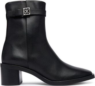 Calvin Klein Stiefeletten Block Heel Ank Boot Lth Hdw HW0HW03171 Schwarz